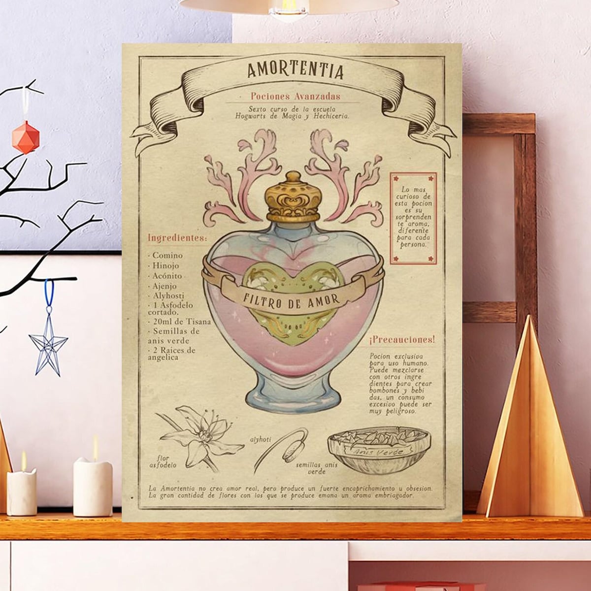 Miluva Un amorten – Tia halloween poster – Love potion wall art ...