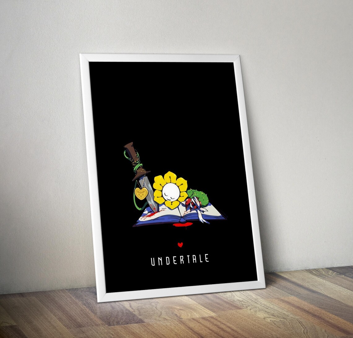 Miluva Undertale Artwork 4 Gaming Poster Gaming Artwork Gaming Decor ...