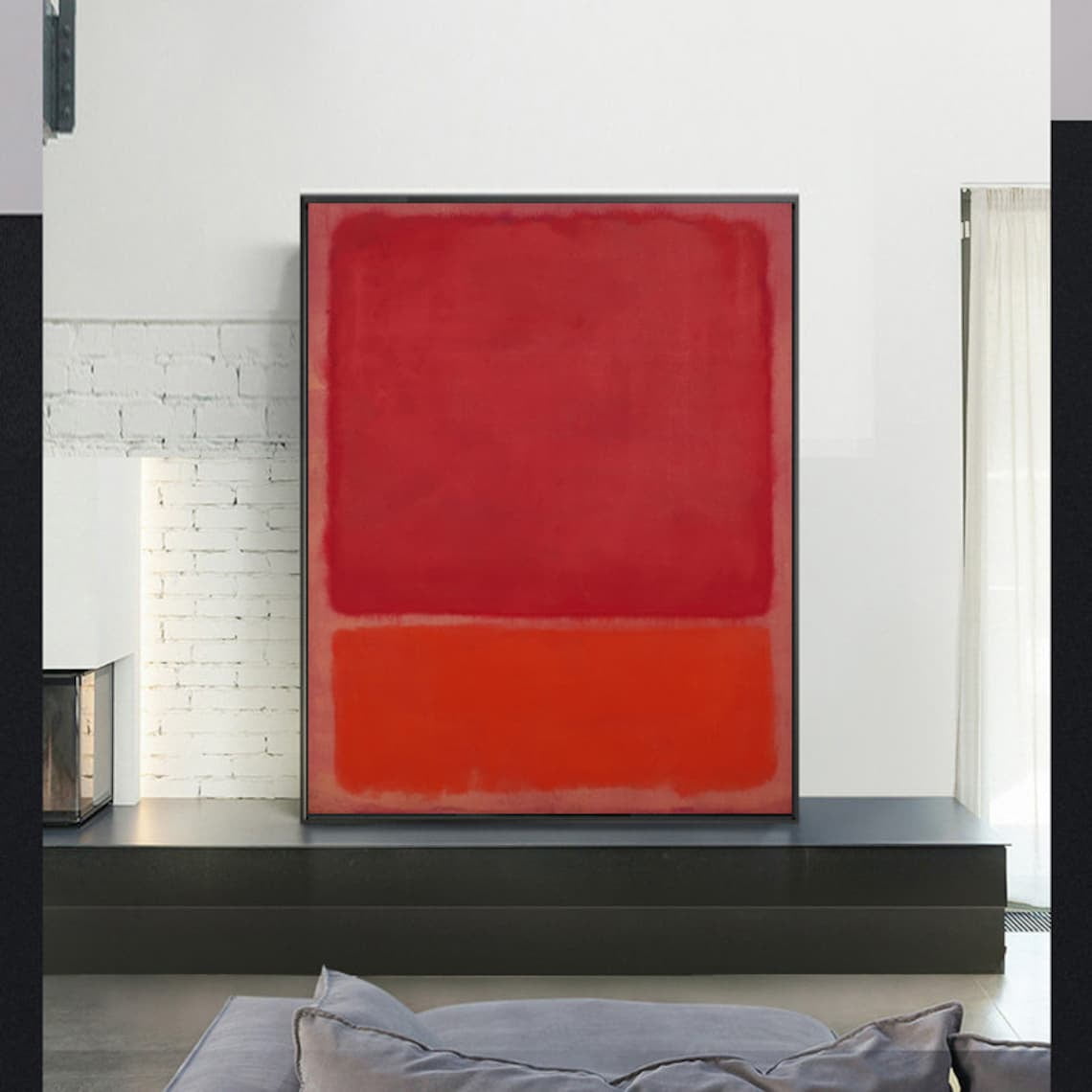 Miluva Untitled-Red-Organge-Mark Rothko,Rothko Art Poster,Home Office ...