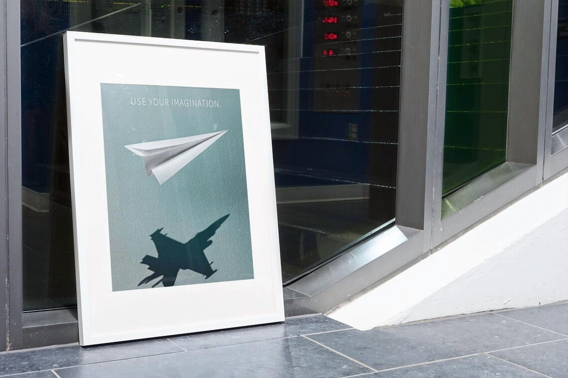 Miluva Use Your Imagination Motivational Poster Minimalist Paper ...