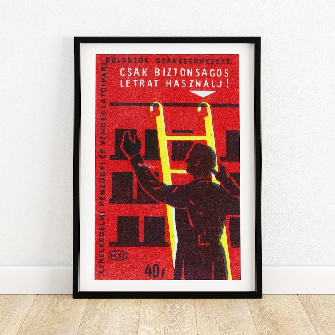 Miluva Only Use A Safe Lader - Matchbox Print - Aesthetic Wall Art ...