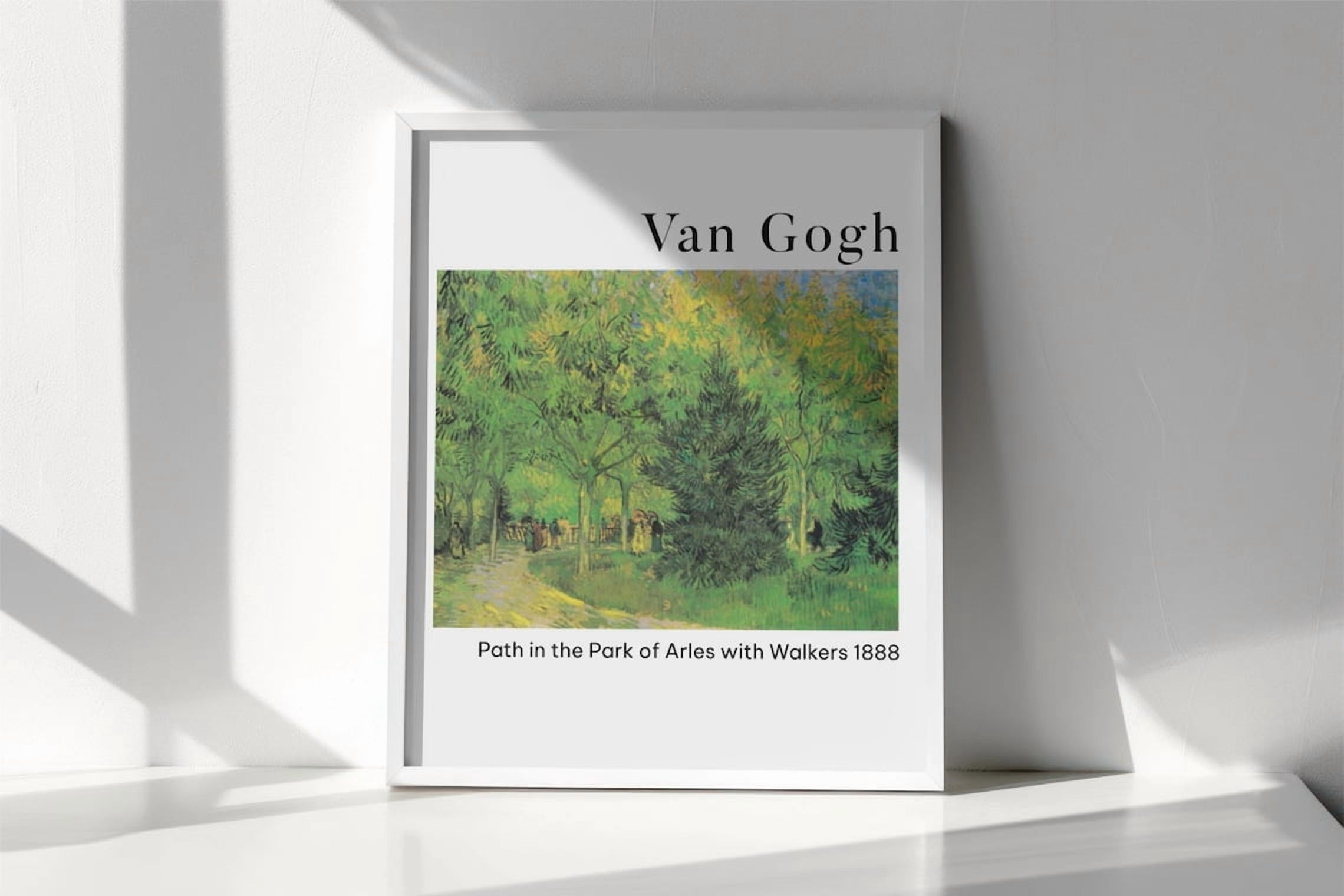 Miluva Van Gogh Path In The Park Of Arles With Walkers 1888 Printable ...