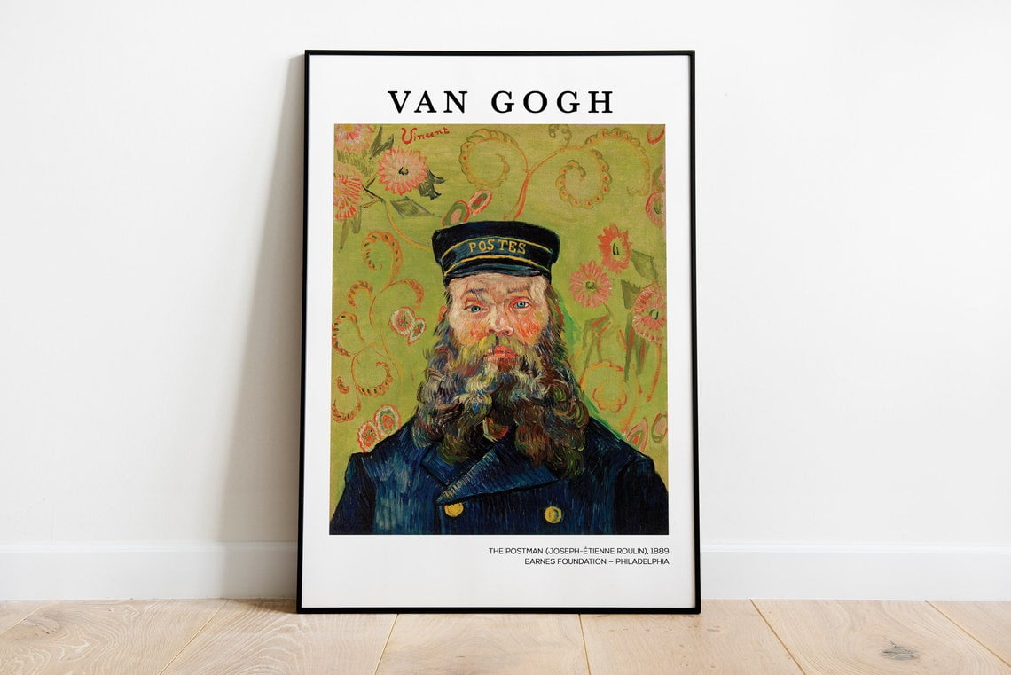 Miluva Van Gogh The Postman Portrait, Exhibition Poster, Vincent Van ...