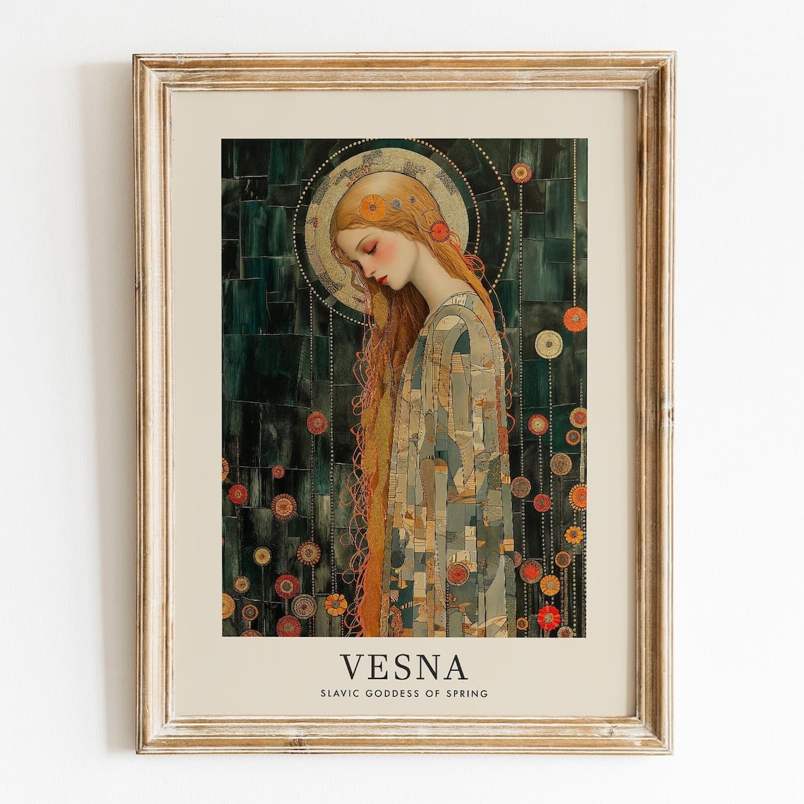 Miluva Vesna Slavic Goddess Of Spring, Art Nouveau Print, Slavic ...