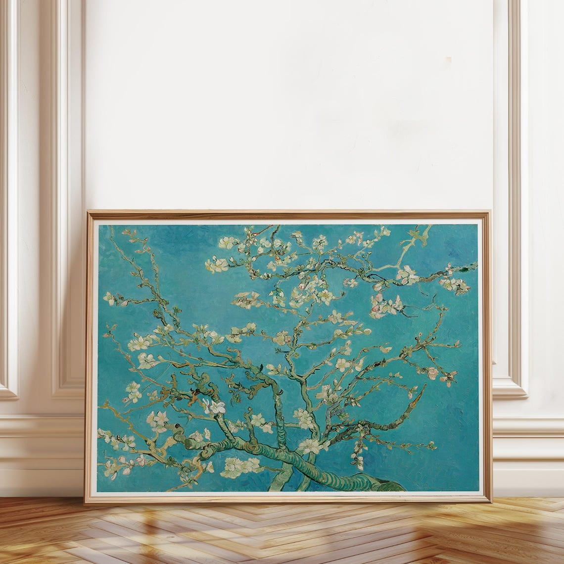 Miluva Vincent Van Gogh Almond Blossom 1890 Blossom botanical Blue ...