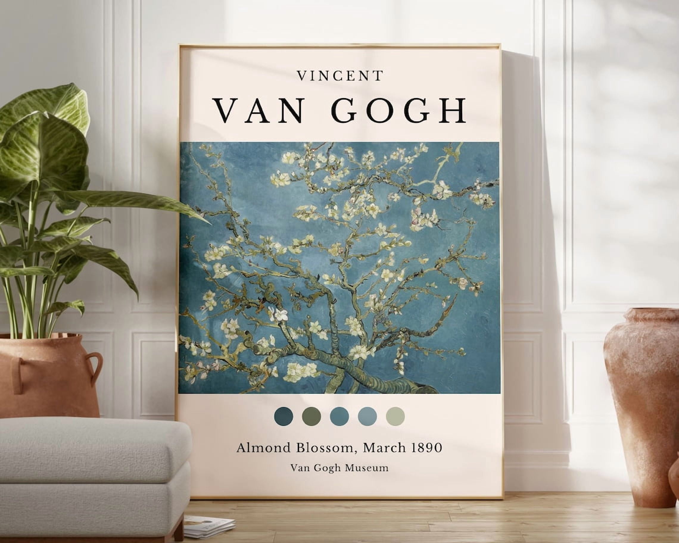 Miluva Vincent Van Gogh Poster, Almond Blossom 1890, Van Gogh Print ...