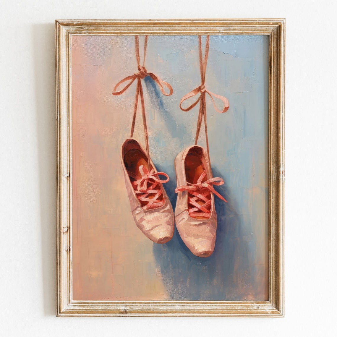 Miluva Vintage Ballerina Shoes Pointe Wall Art Print, Preppy Dorm Decor ...