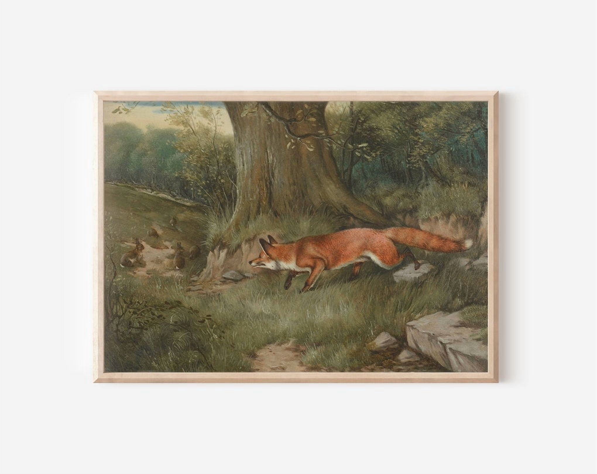 Miluva Vintage Fox Print Downloadable Prints Printables Downloadable ...