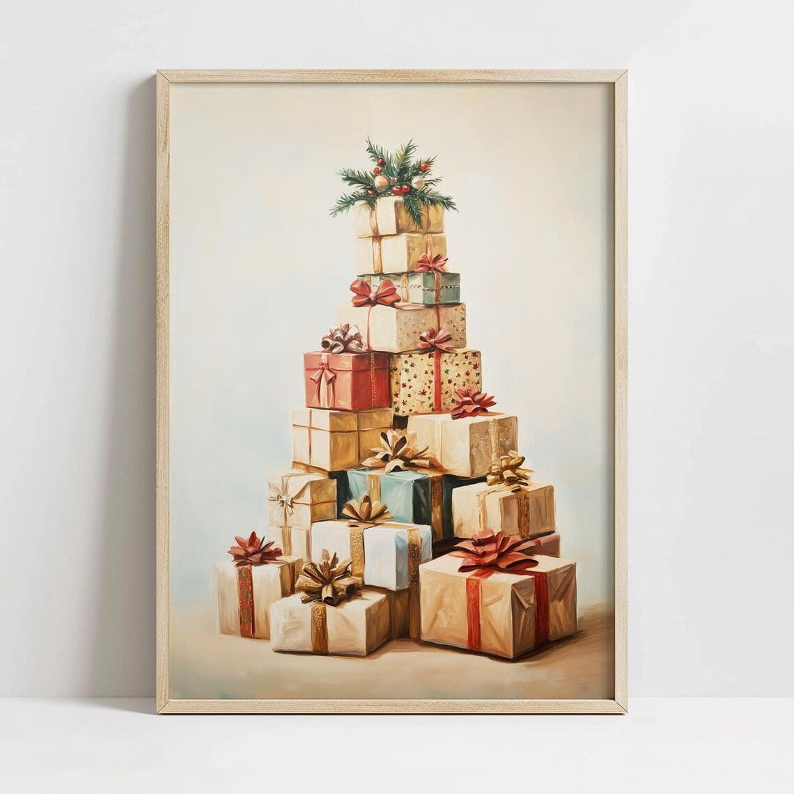 Miluva Vintage Gifts , Printable Holiday Wall Art, Festive Holiday Home ...