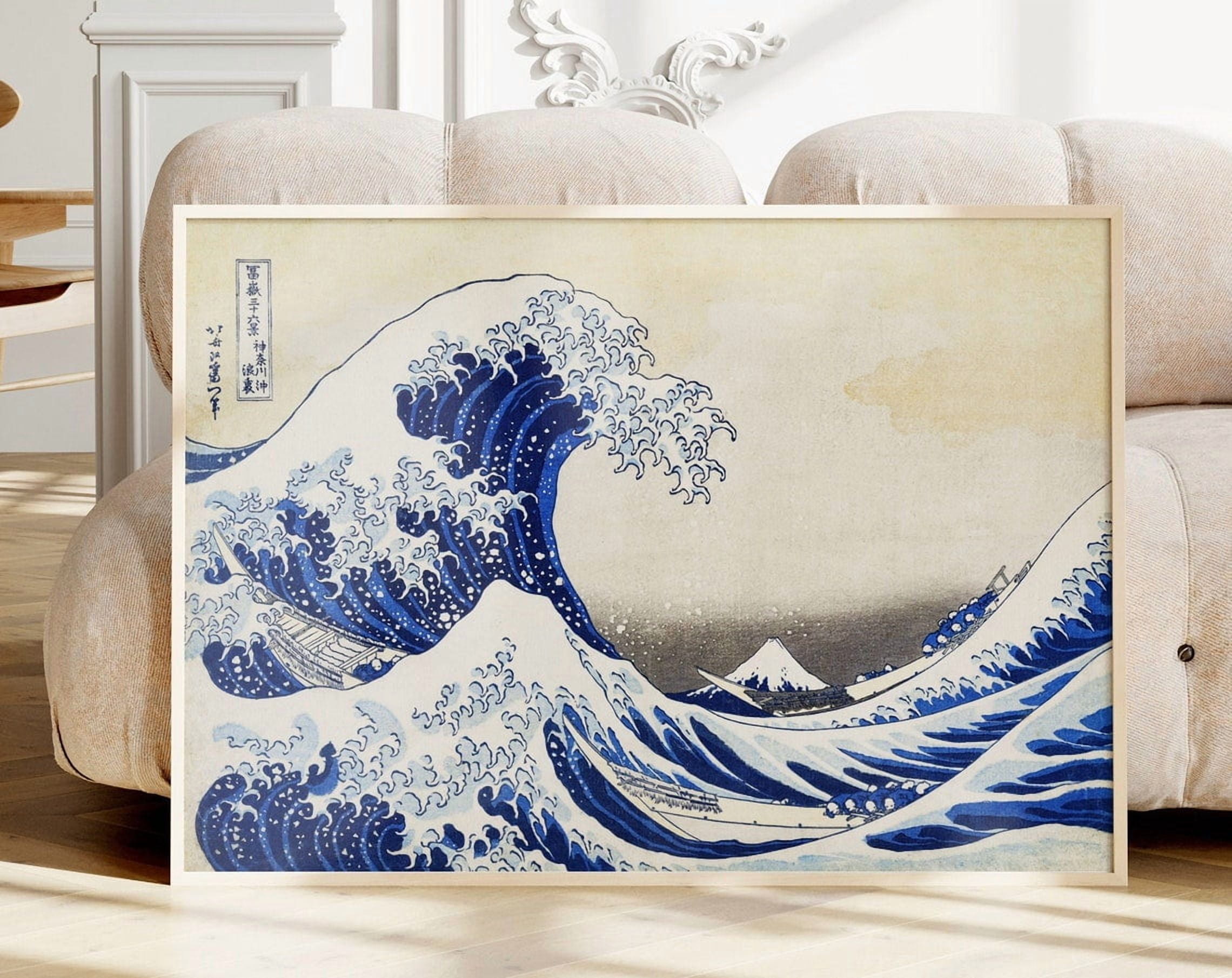 Miluva Vintage Japanese Poster, Japan Wall Art, Hokusai Poster, Ukiyo-E ...