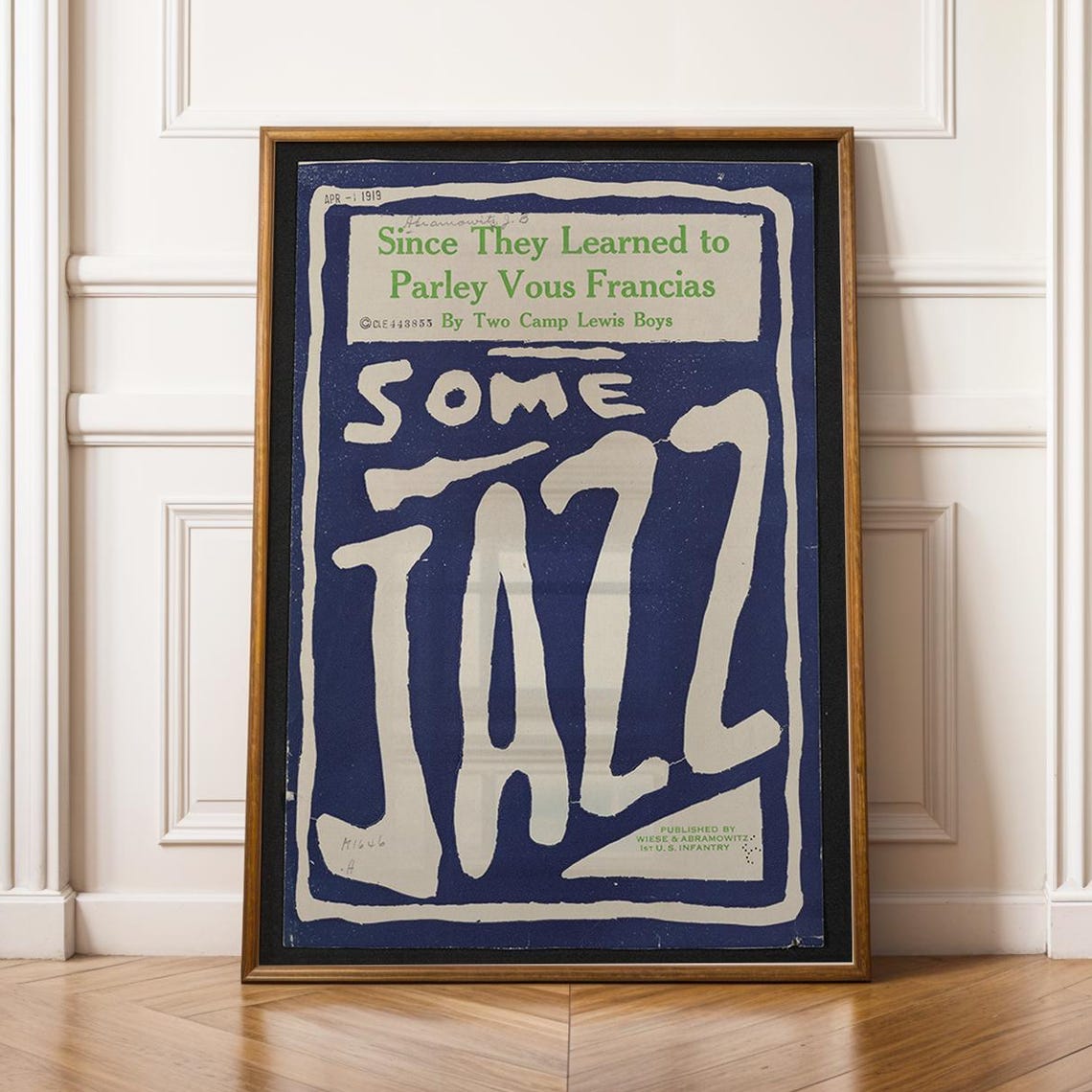 Miluva Vintage Jazz Poster 1919 Some Jazz Print, Retro Music Art ...