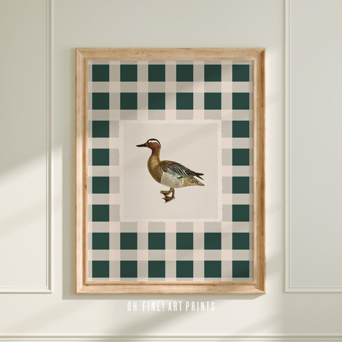 Miluva Vintage Rustic Duck Art Print, Printable Country Cottagecore ...