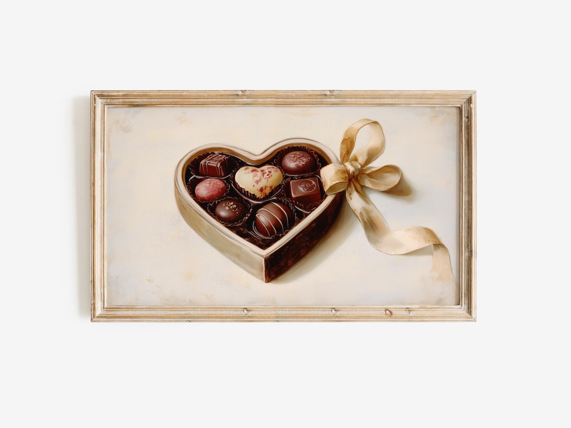 Miluva Vintage Valentine'S Day Tv Art Valentine'S Day Decor Art ...