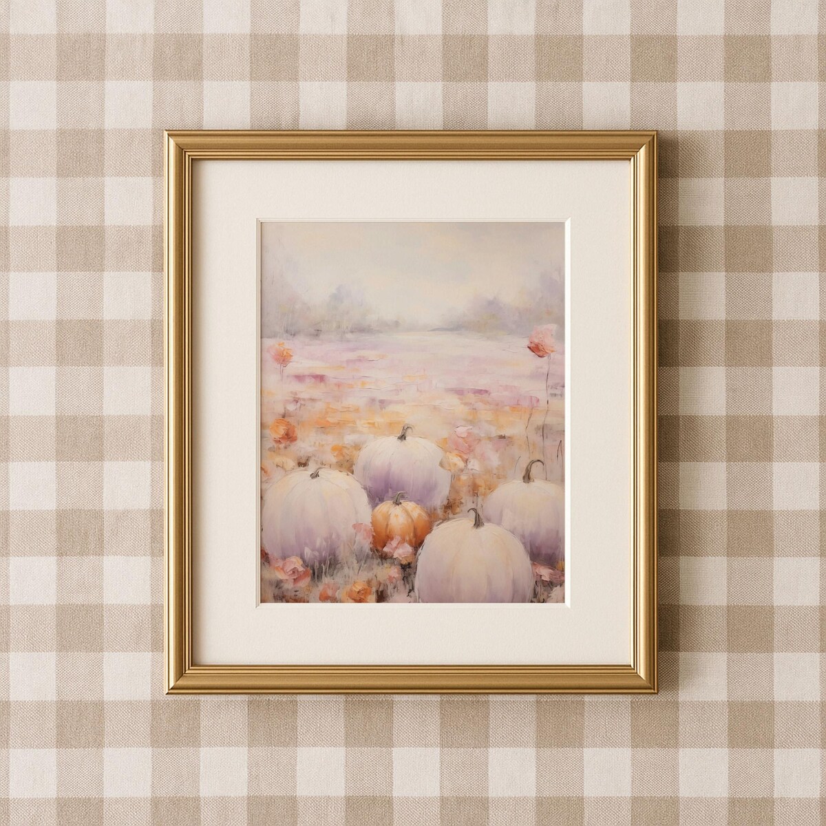 Miluva Vintage pumpkin field wall art rustic vintage pumpkin patch ...