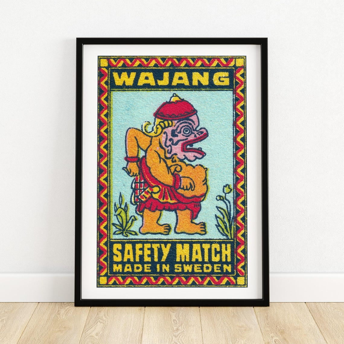Miluva Wajang Indonesian God - Matchbox Print - Aesthetic Wall Art ...