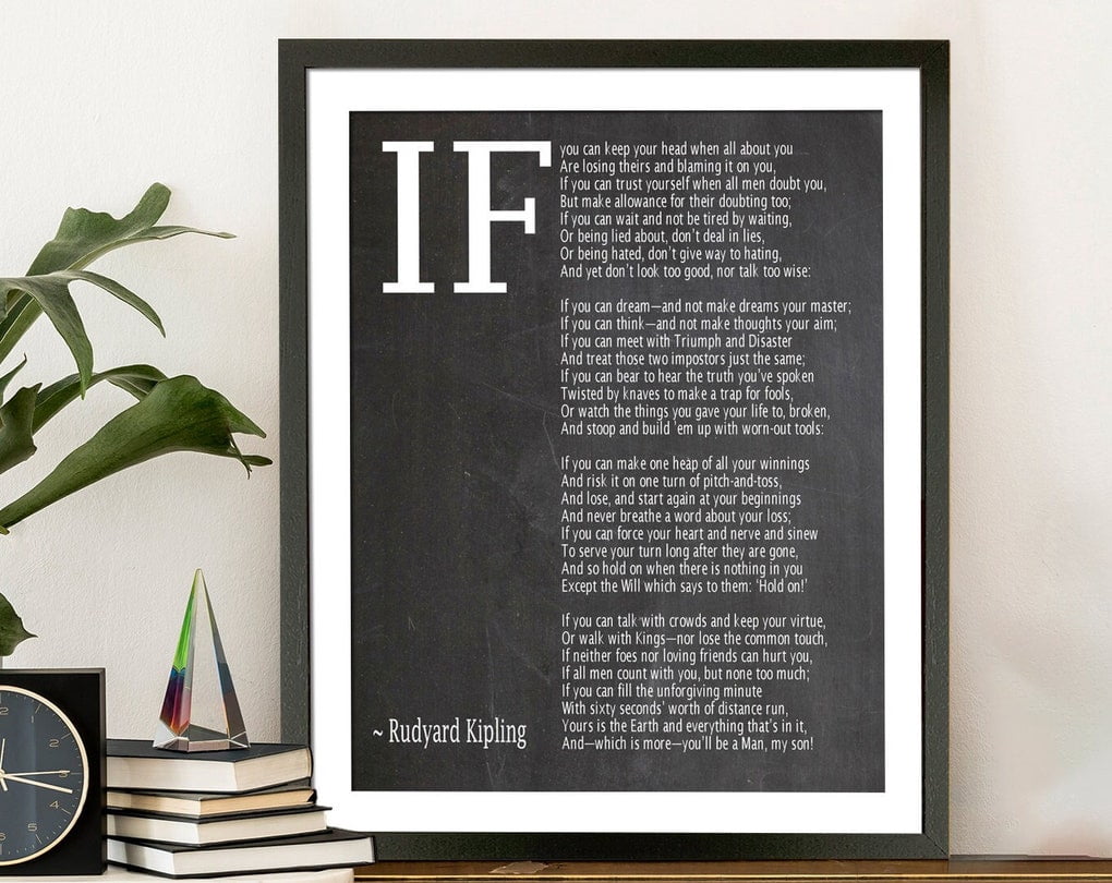 Miluva If Wall Art Inspiring Room Decor / If You Can Keep Your Head ...