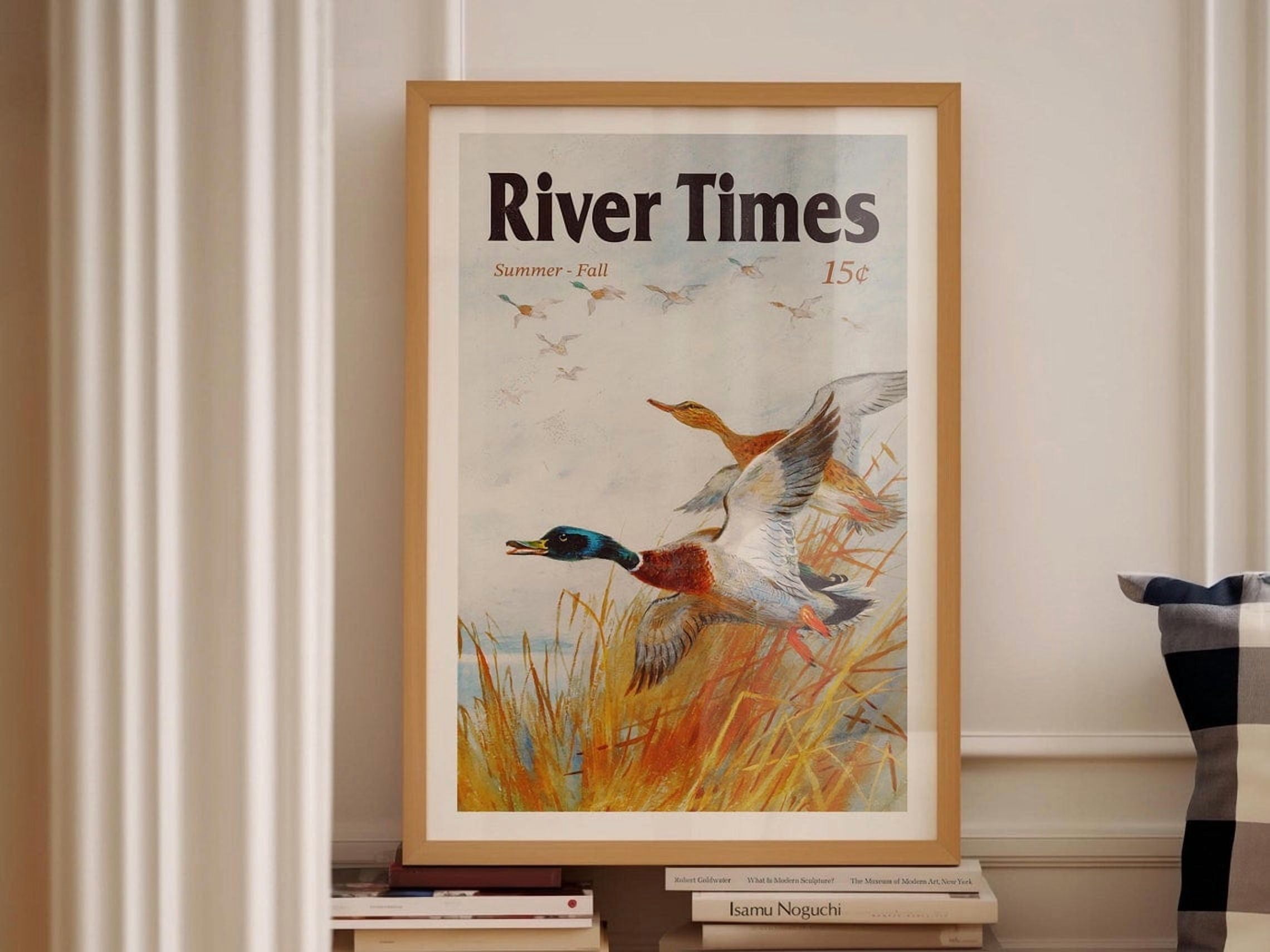 Miluva Waterfowl Hunting Print Gift For Hunter Wildlife Art Poster ...