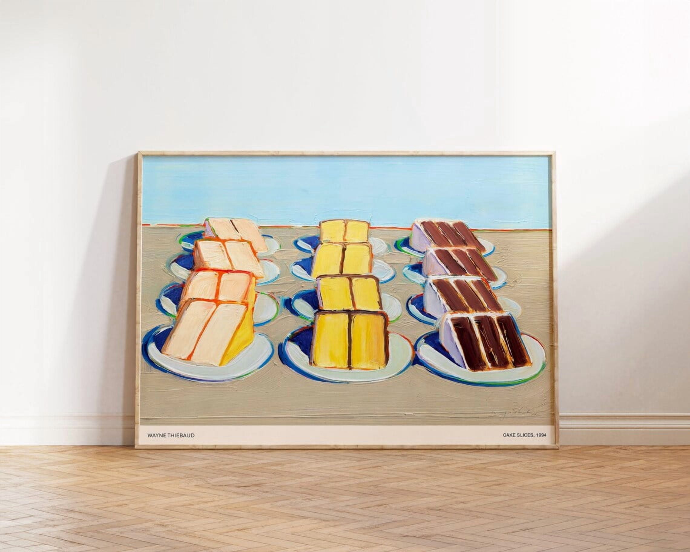 Miluva Wayne Thiebaud Print - Vintage Cake Slices - Kitchen Wall Art ...