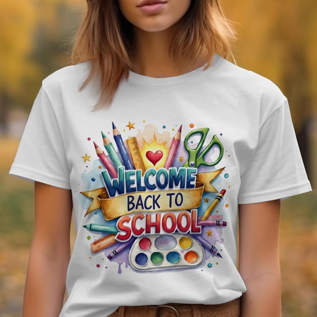 Miluva Welcome Back To School T-Shirt, Cute School Design, Teachers ...