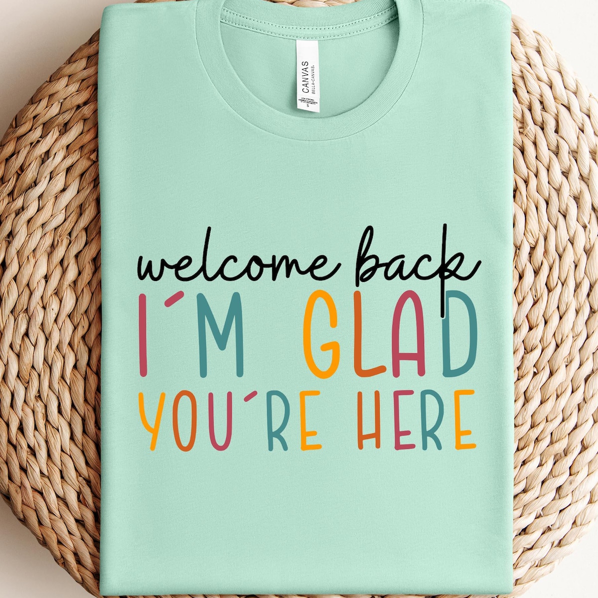 Miluva Welcome Back Shirt, I'M Glad You'Re Here Tshirt For Teachers ...