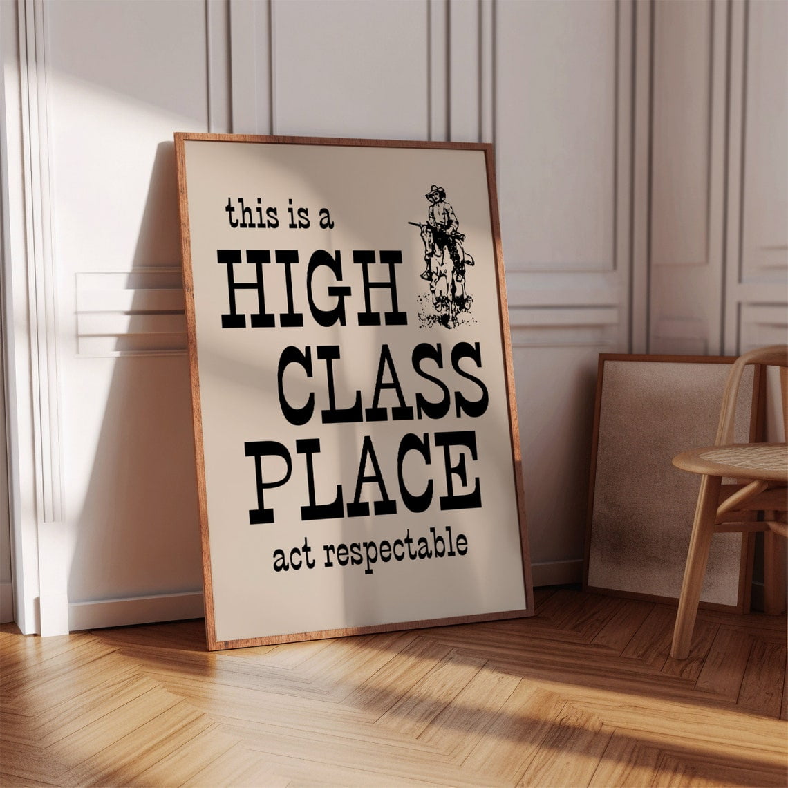 Miluva Western Art Print, This Is A High Class Place, Southwestern Wall ...