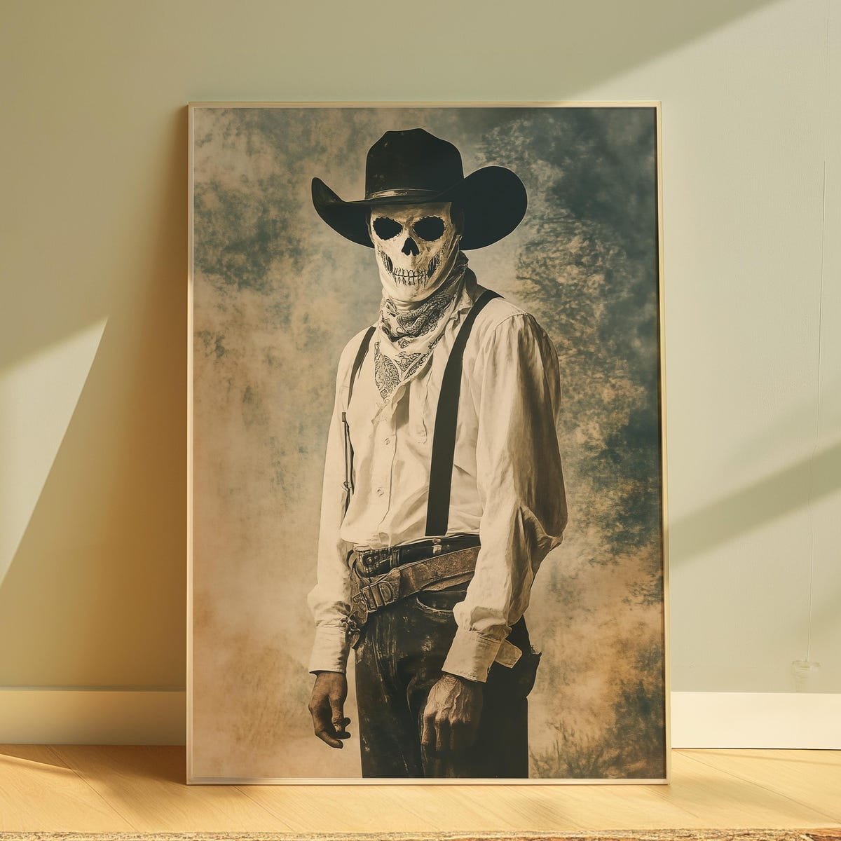 Miluva Western halloween print cowboy wall art halloween print western ...