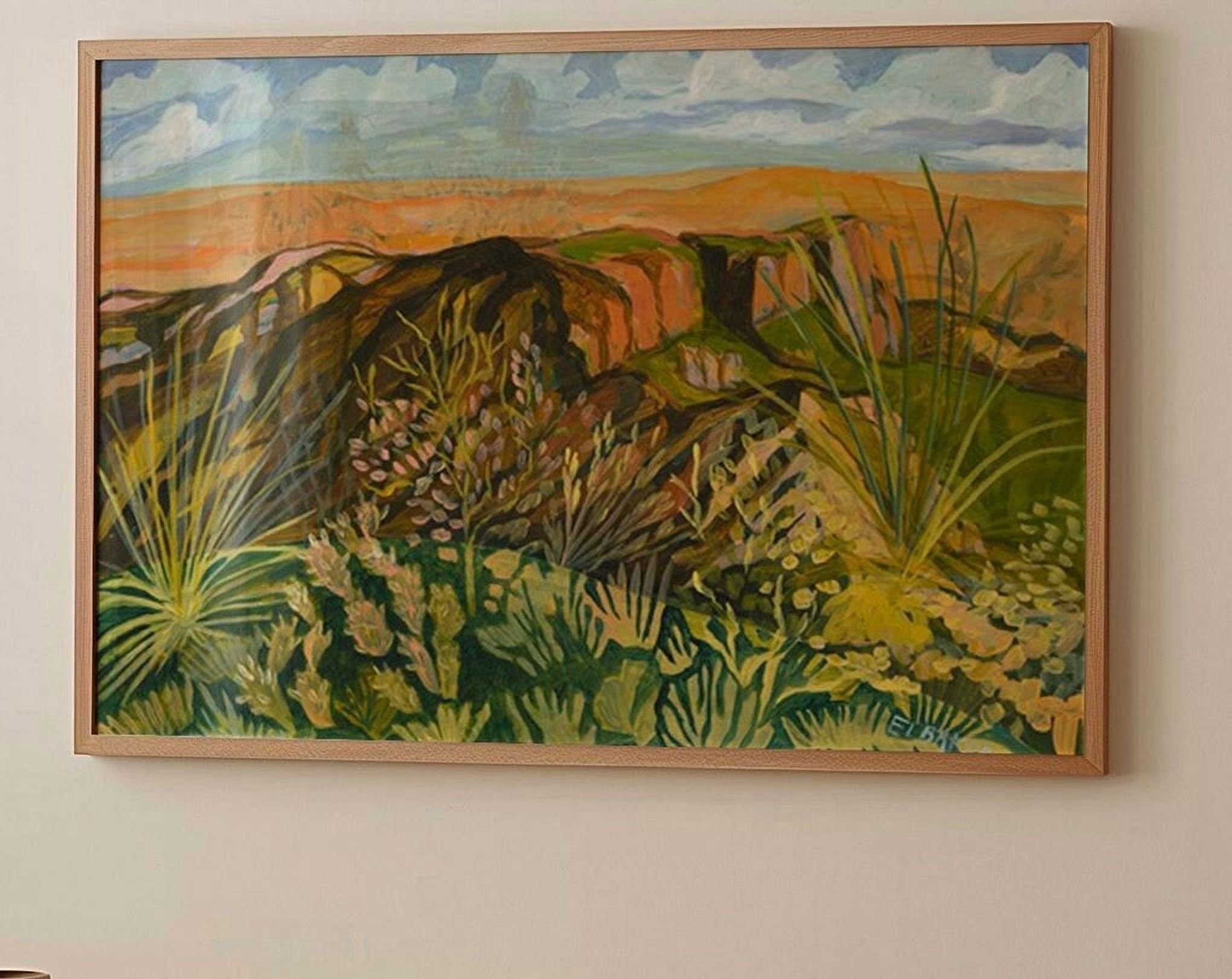 Miluva Wild West Botanical Print Big Bend National Park Poster Colorful ...