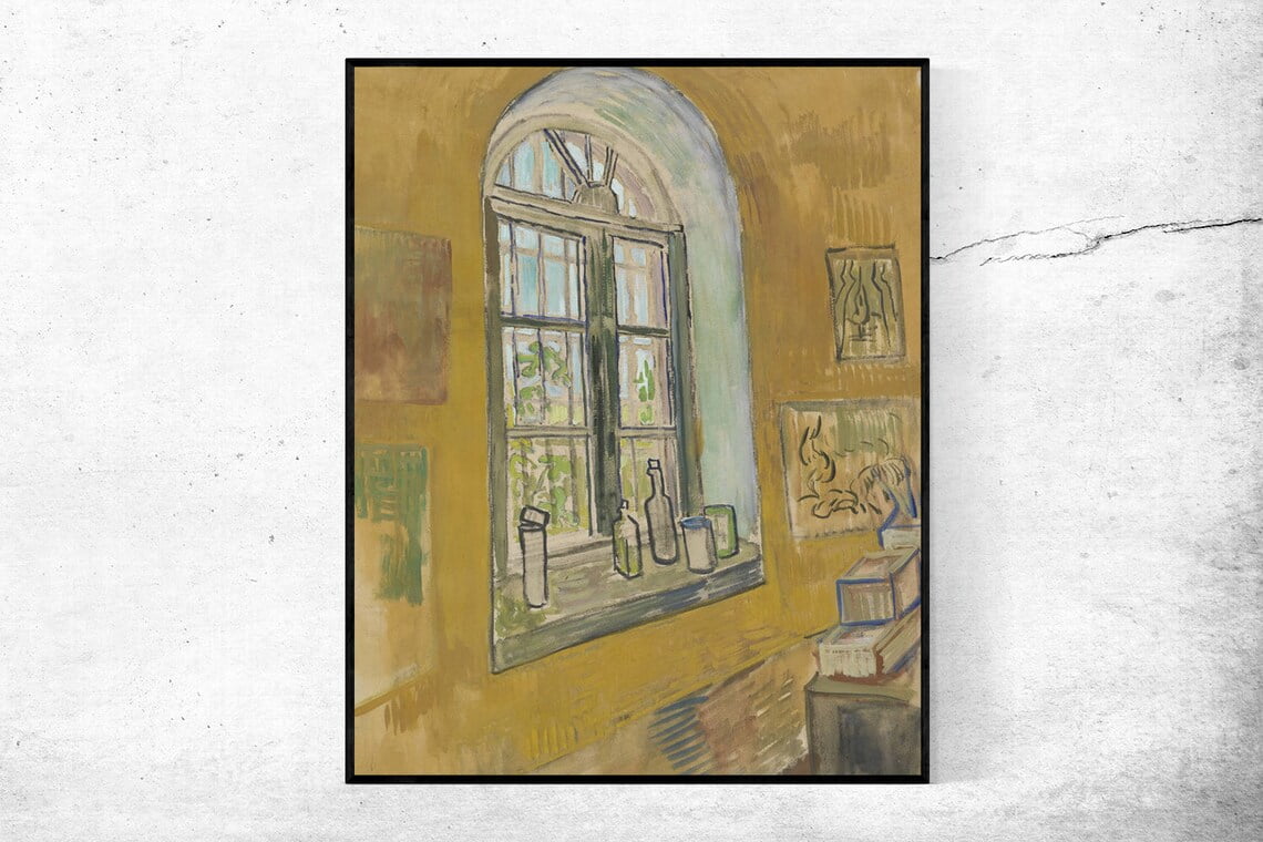 Miluva Window In The Studio -Vincent Van Gogh, Decor,Realism,Post ...