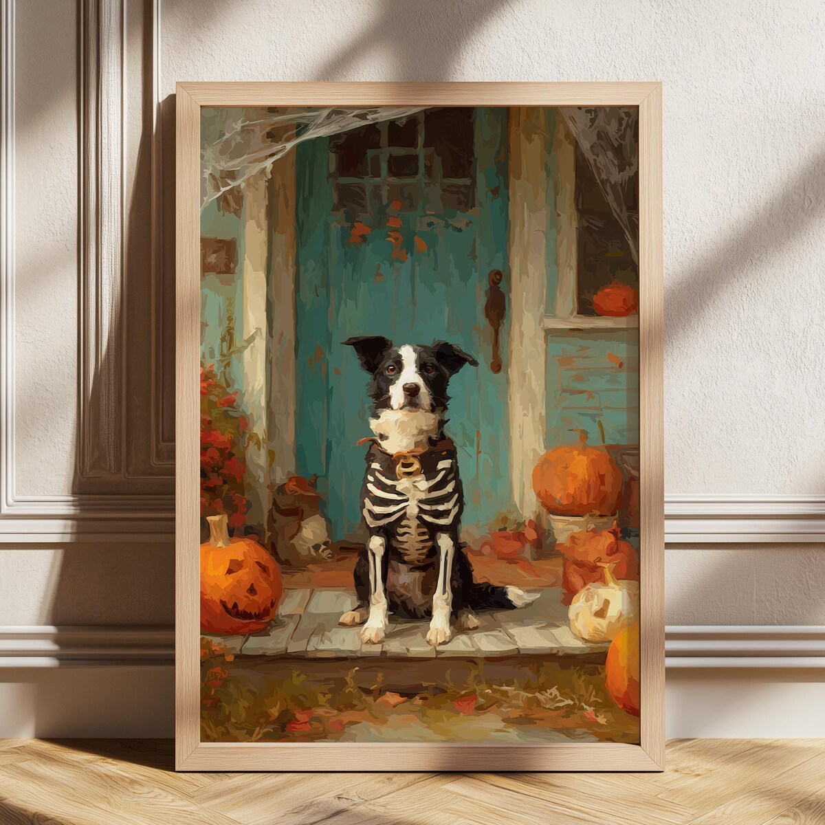 Miluva Witch dog print – Vintage dog witch art – Ghost wall art ...