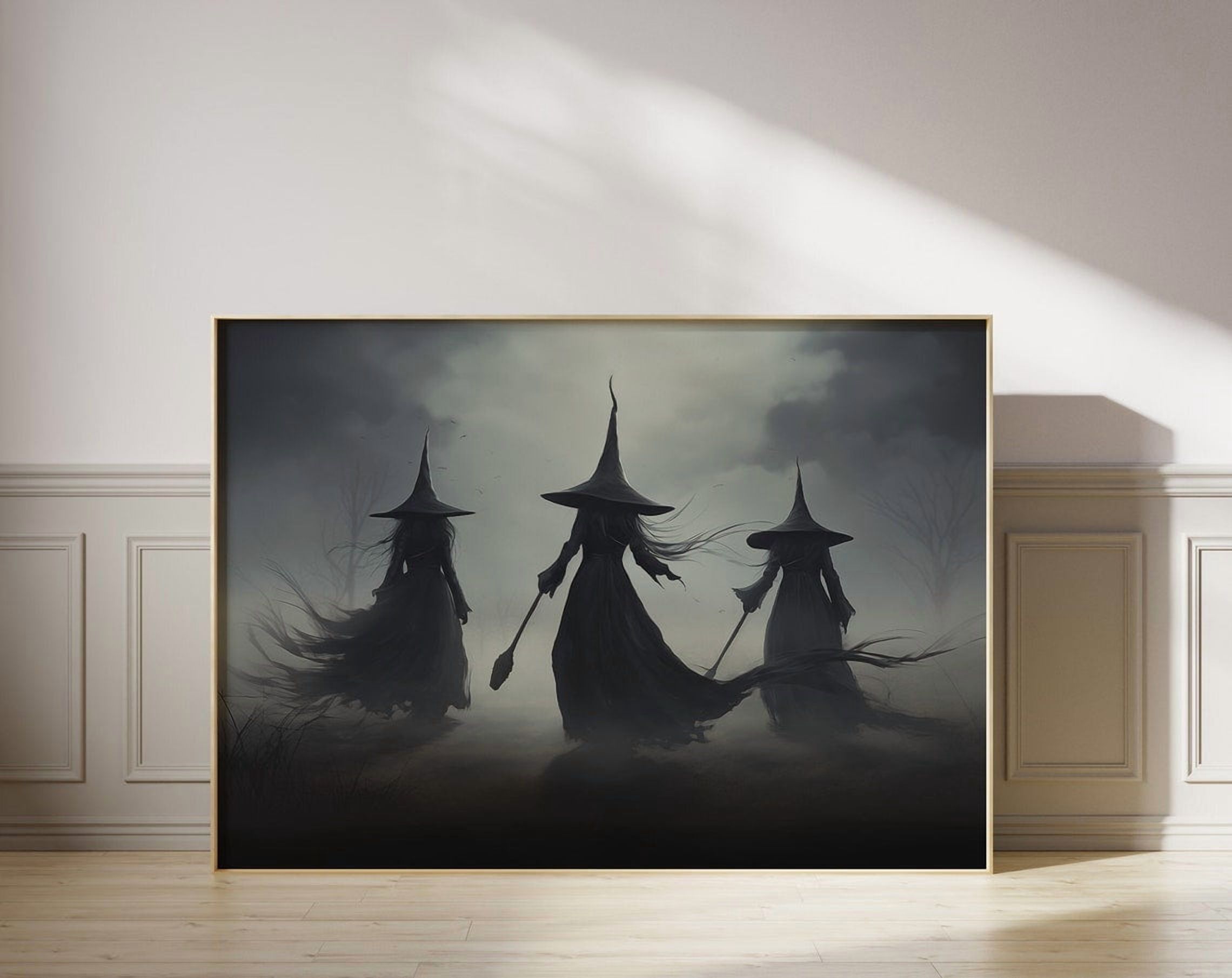 Miluva Witchy Wall Art Print, Decor, Witch Art, Wiccan Art, Moody ...