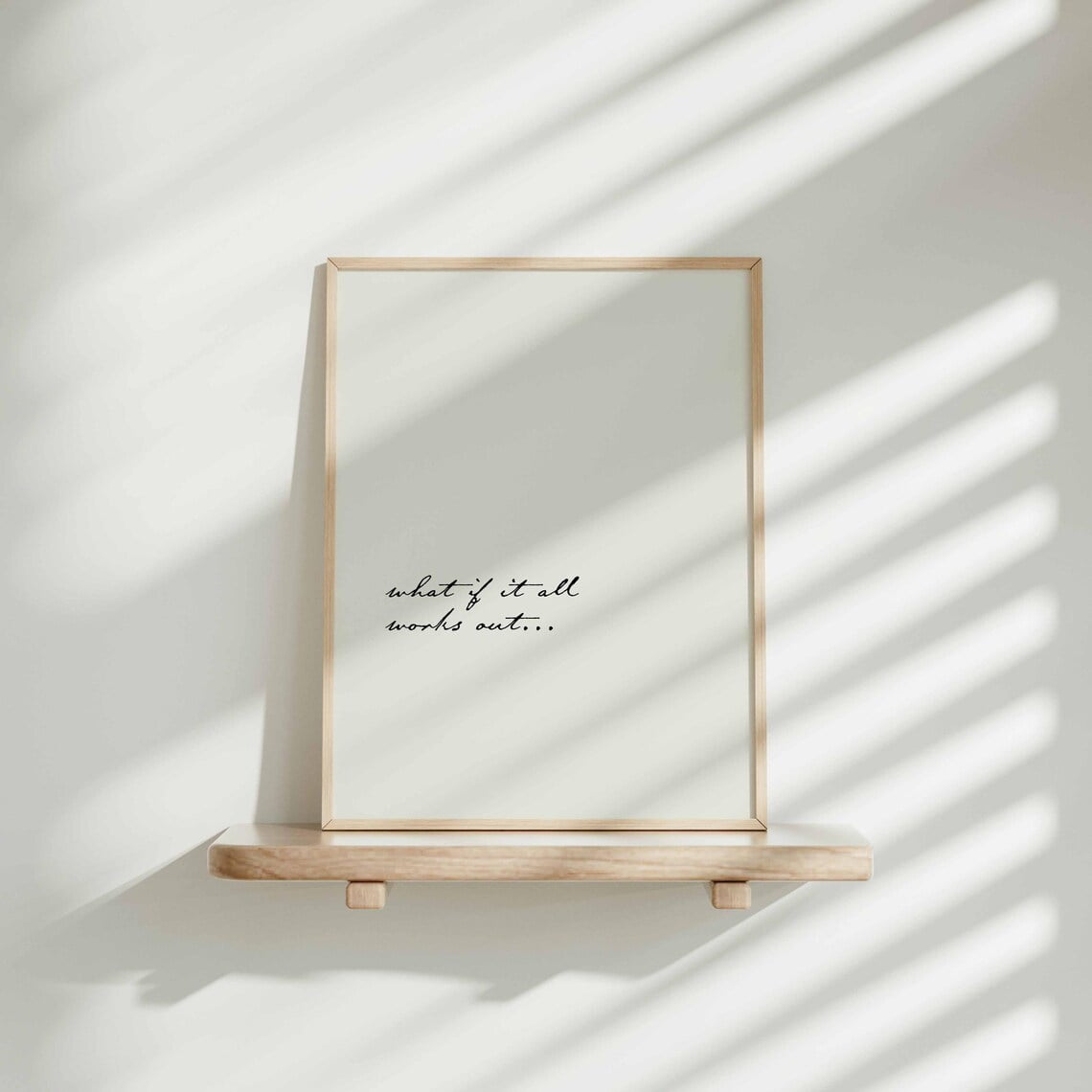 Miluva What If It All Works Out Positive Affirmations Poster Quote ...