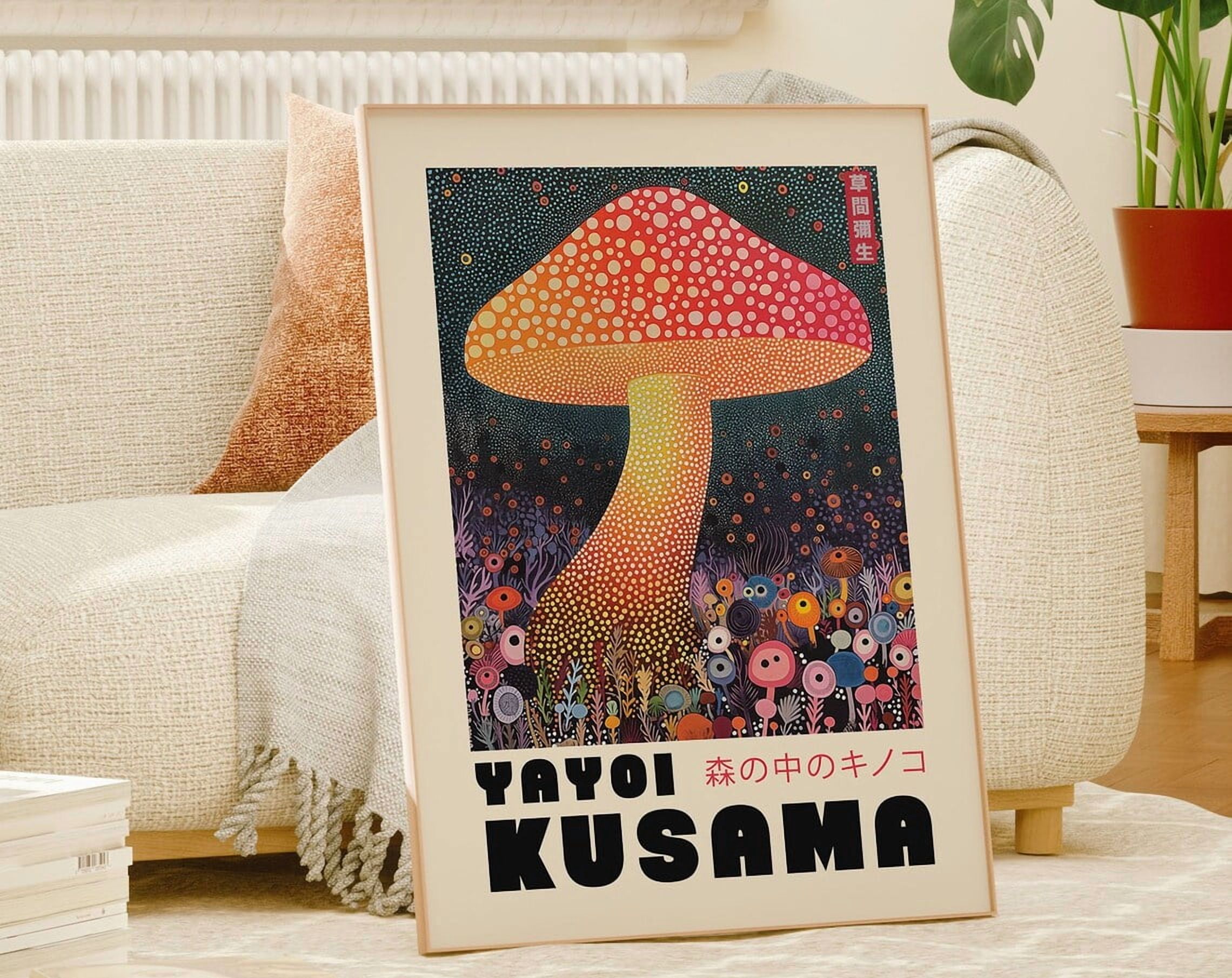 Miluva Yayoi Kusama Poster Abstract Art Print Modern Home Decor Pop Art ...