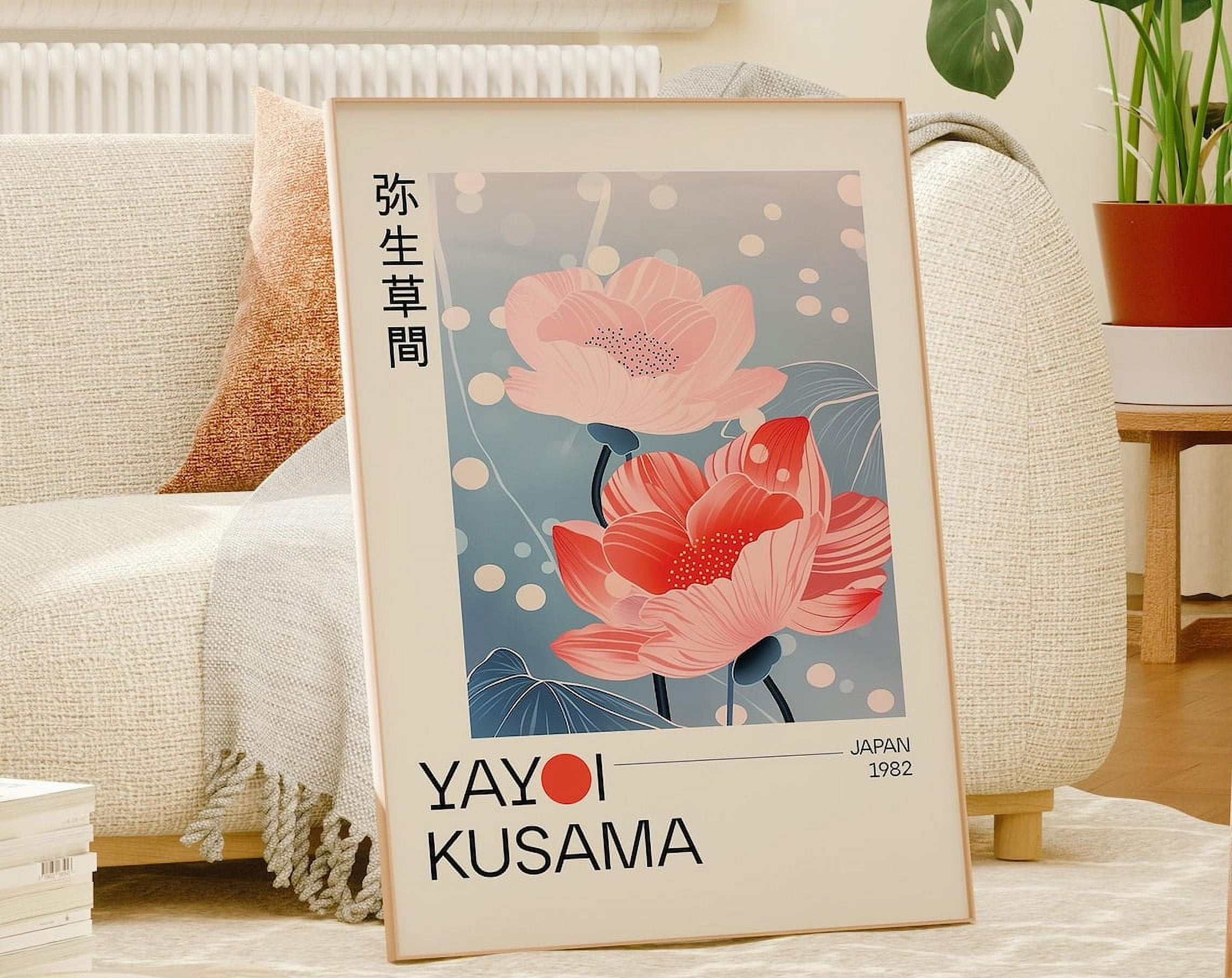 Miluva Yayoi Kusama Poster Abstract Art Print Modern Home Decor Yayoi ...