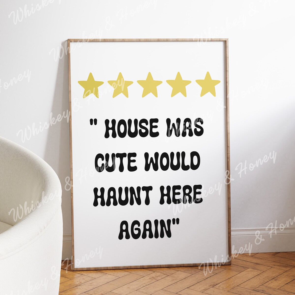 Miluva Would haunt here again art print 5 stars poster cute halloween ...