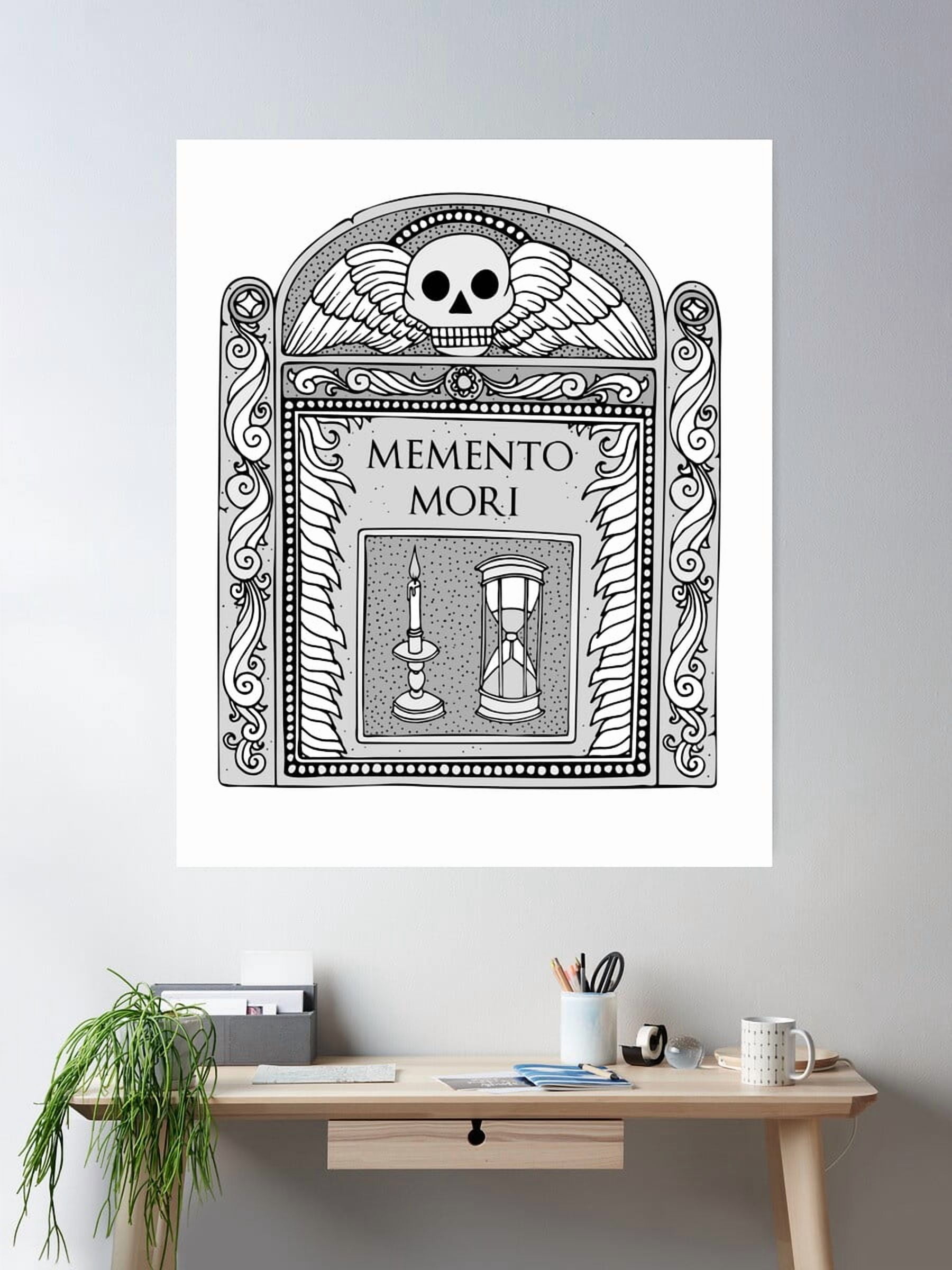 Miluva nto Mori Headstone Poster Wall Art, Modern Wall Decor For Living ...