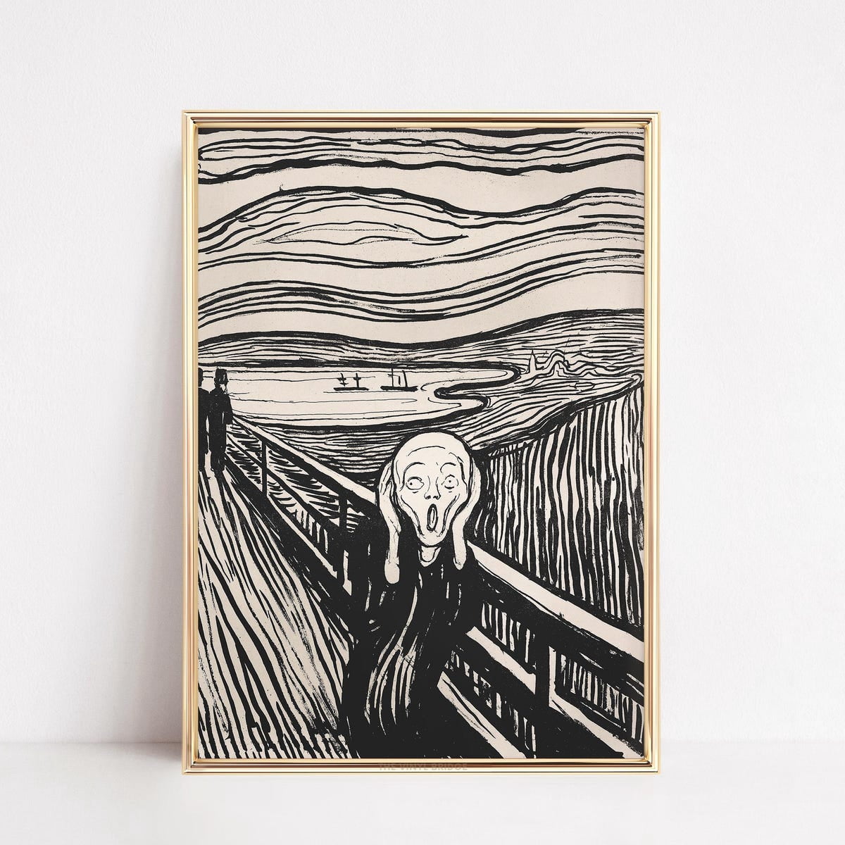 Miluva The scream wall art vintage dark academia print spooky halloween ...