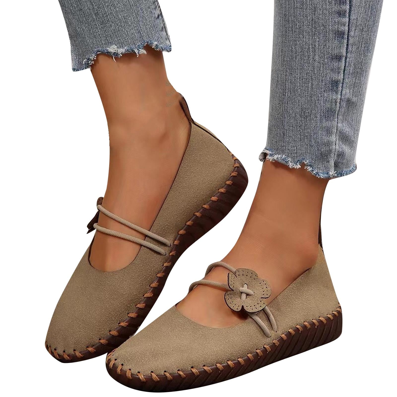 Miluxas Flats Shoes Women Slip On Shoes Womens Loafers Dress Shoes for ...