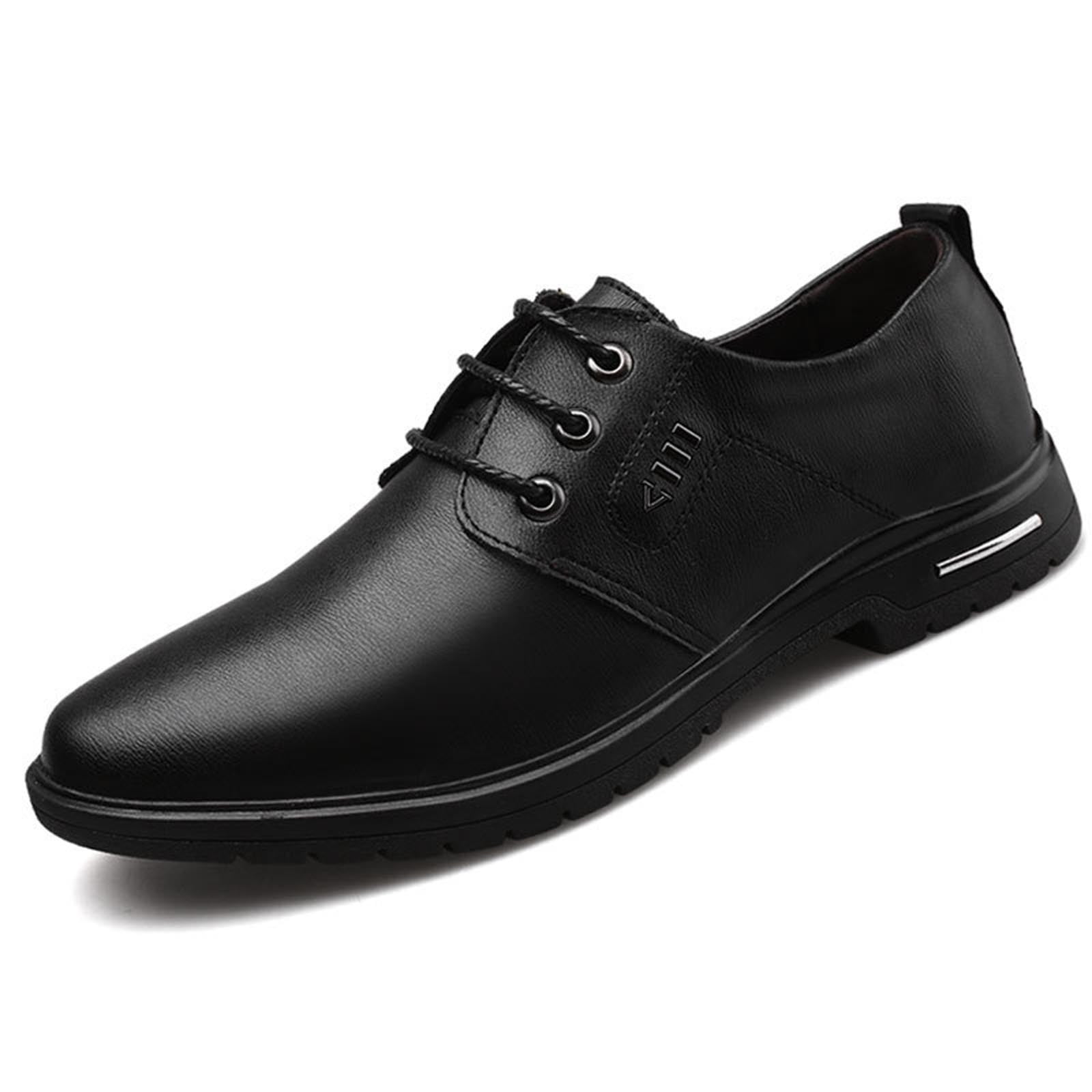 Miluxas Men's Dress Shoes Leather Formal Derby Shoes Business Classic ...
