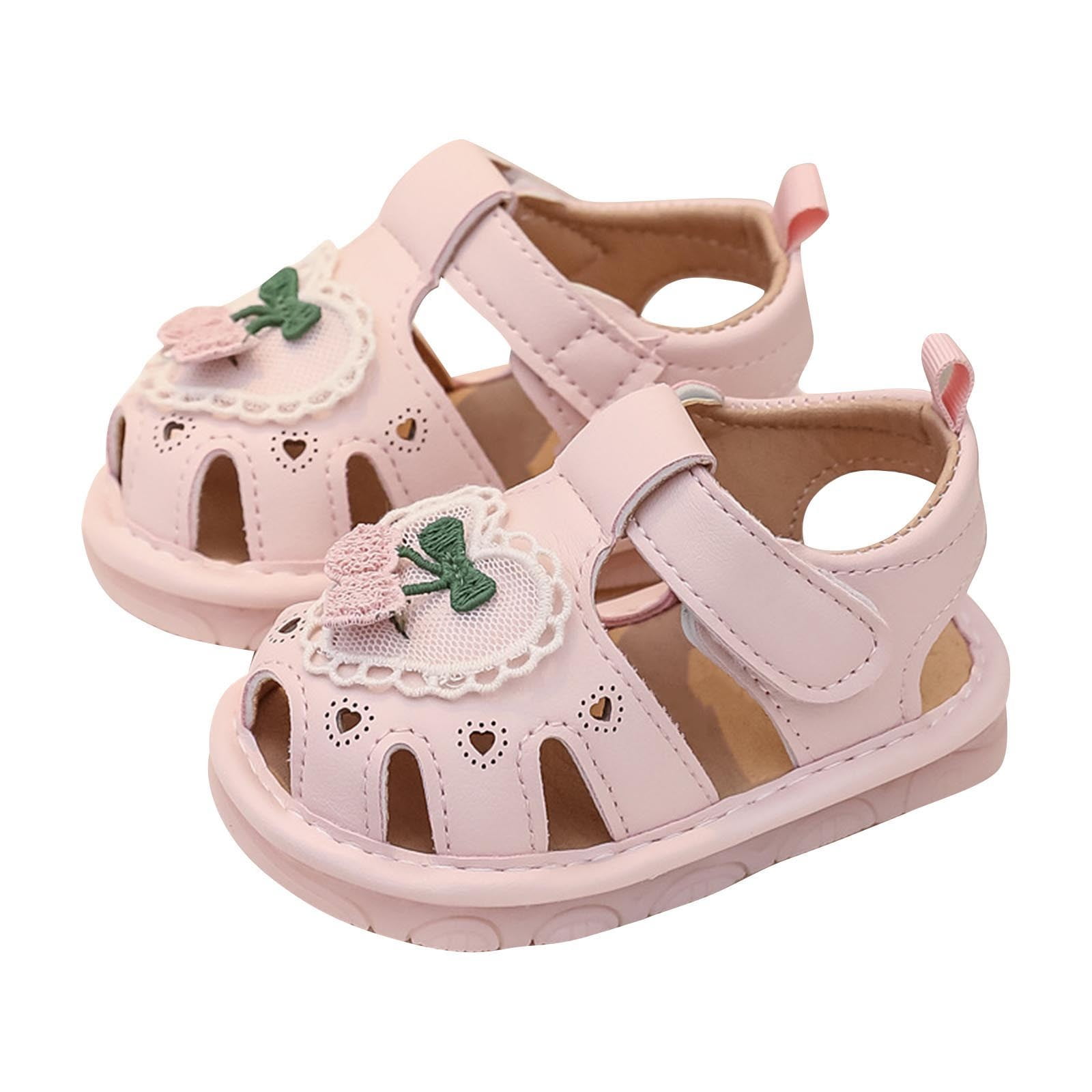 Miluxas Baby Girls Sandals Summer Shoes Outdoor First Walker Toddler ...