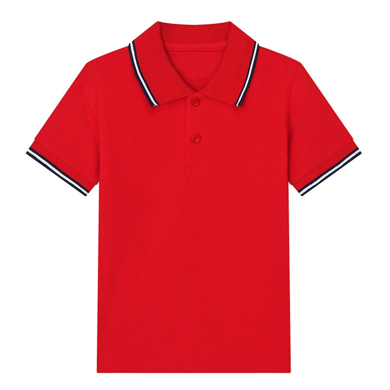 Miluxas Boys Girls Shirts Short Sleeve Kids Summer Casual Uniform T ...