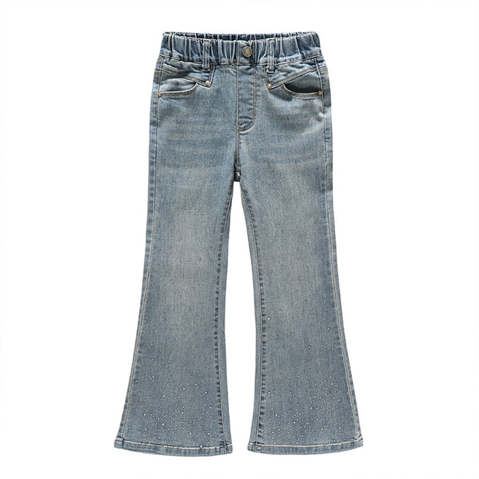 Miluxas Girl's Bell Bottom Jeans for Girls Flare Jeans Clearance High ...