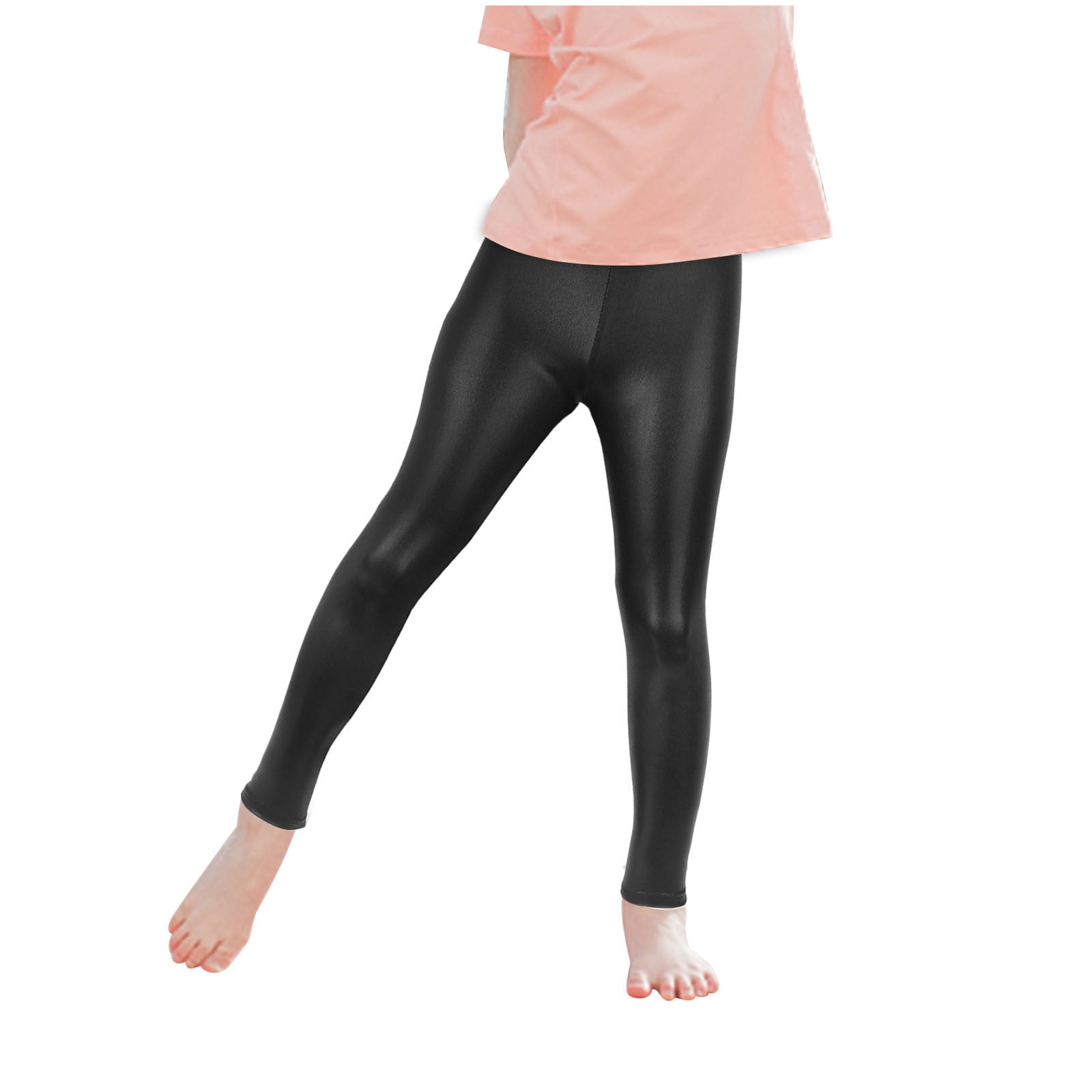Miluxas Girls Athletic Leggings with Pockets Running Yoga Pants Girl's ...