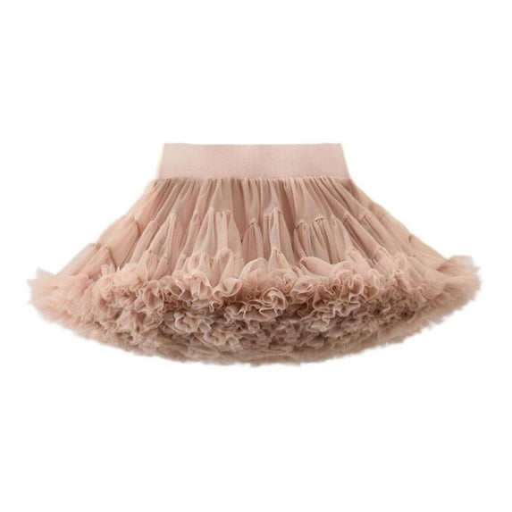 Miluxas Girls Soft Princess Fluffy Tiered Tulle Pleated Tutu Skirt ...
