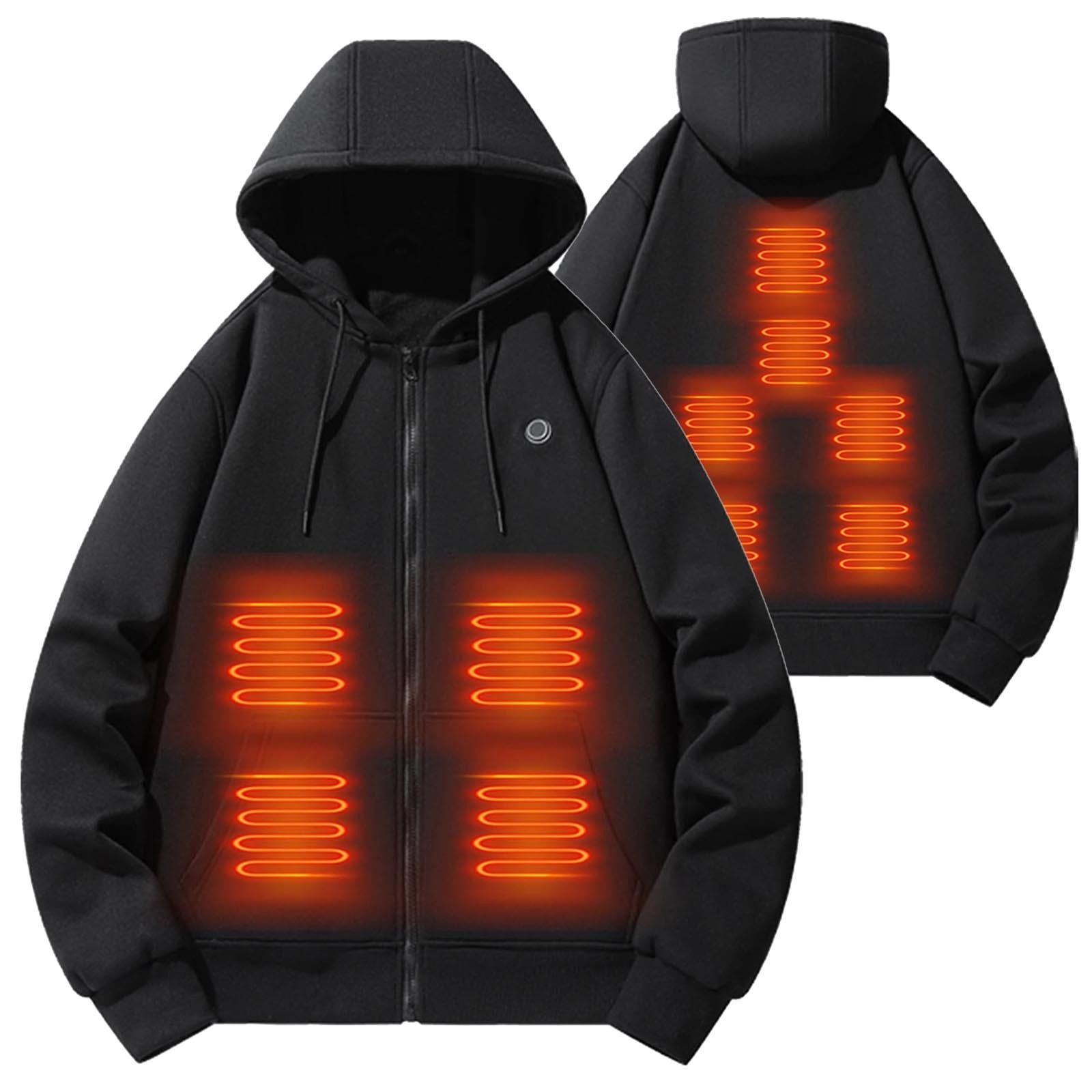 Miluxas Heated Jacket, Heated Fleece HoodiePack , Heated Jackets for ...