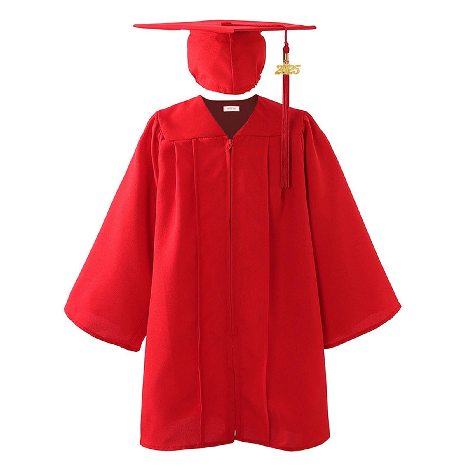 Miluxas Kids Graduation Cap and Gown Set Kindergarten & Preschool Shiny ...