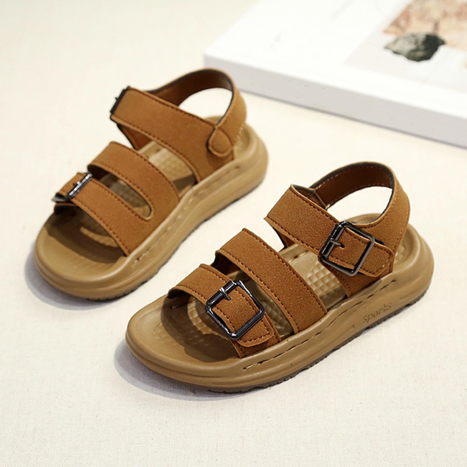 Miluxas Kids Toddler Sandals Boys Girls Casual Sandal Comfort Double ...