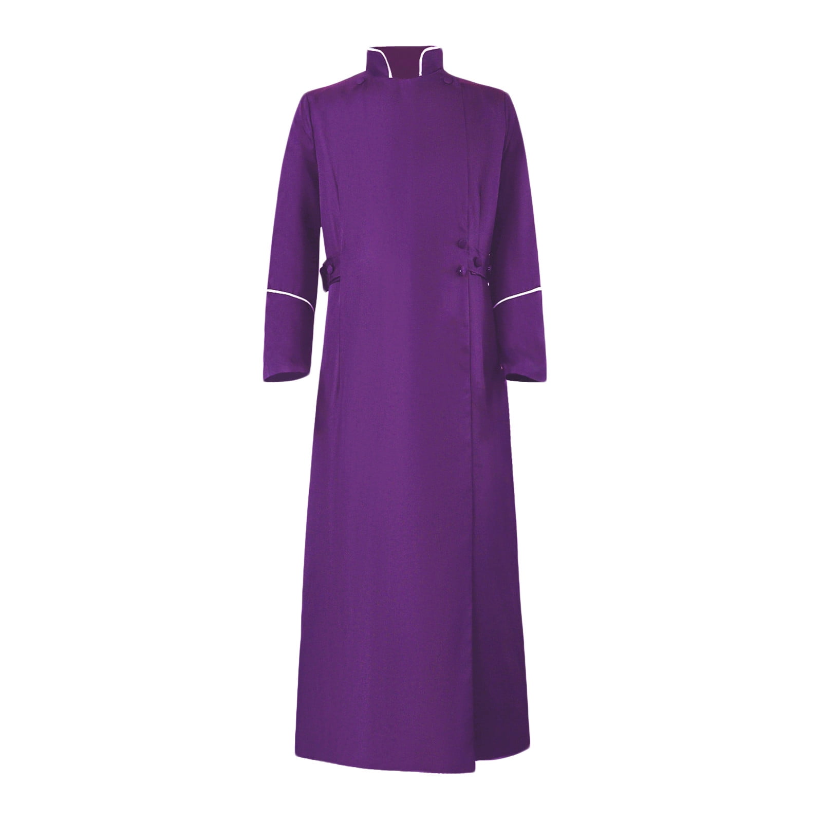 Miluxas Men Solid Halloween Long-sleeved Priest Robe Dress Costume ...