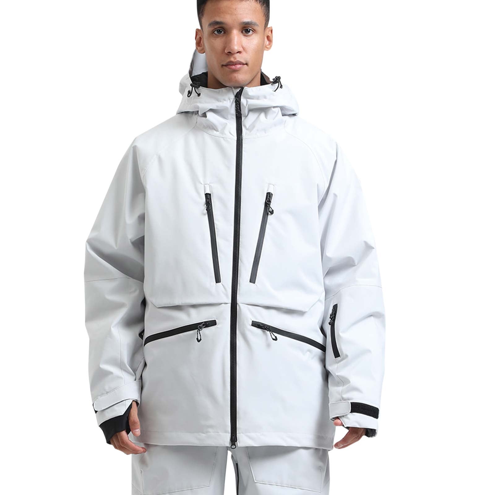 Miluxas Men's Ski Jacket Winter Coats Waterproof Snow Jacket Warm Parka ...
