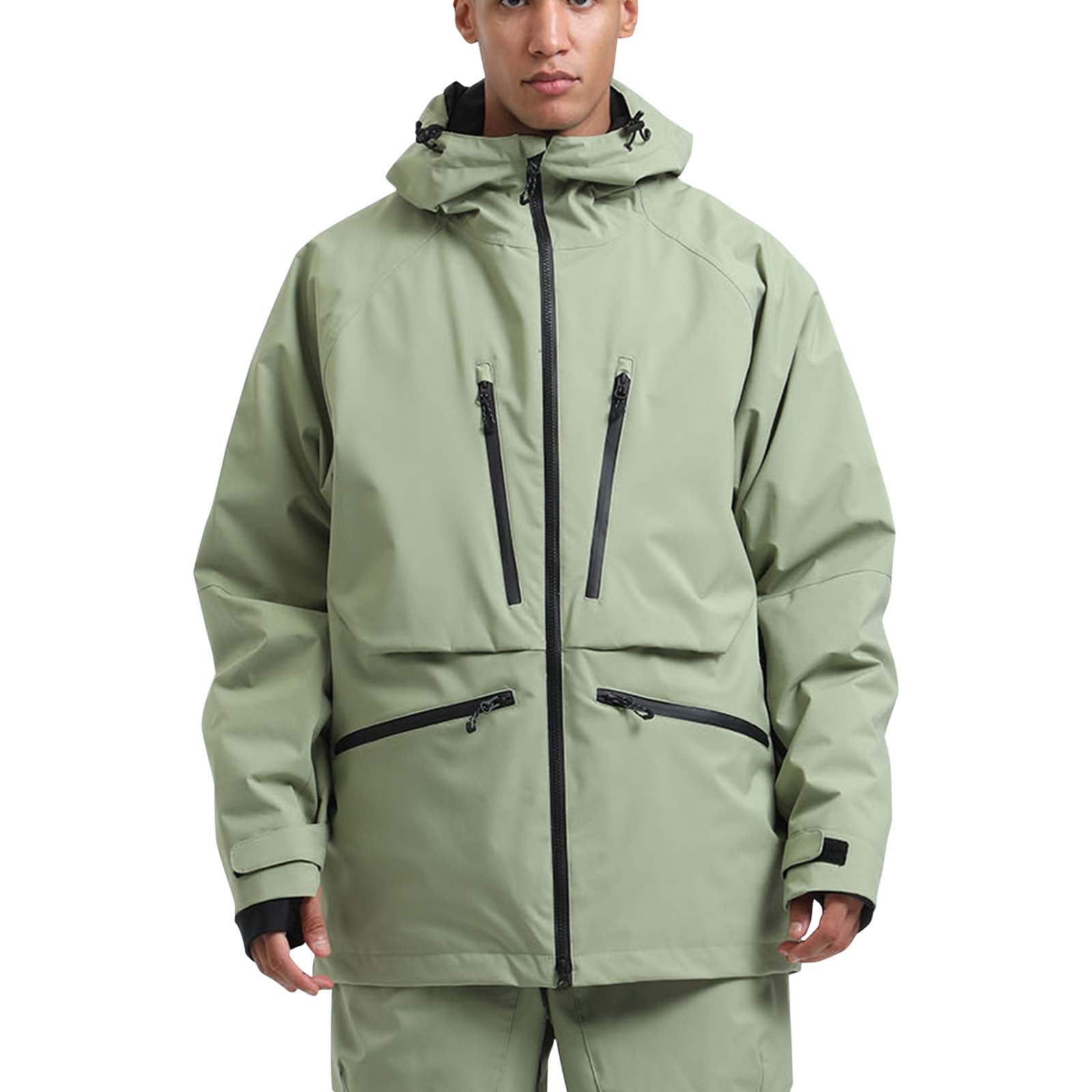 Miluxas Men's Ski Jacket Winter Coats Waterproof Snow Jacket Warm Parka ...