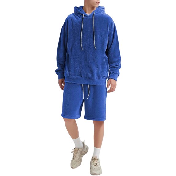 Miluxas Men's Track Suits 2 Piece Set Active Jogging Suits Hooded ...